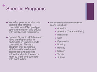 Special Olymics | PPTX