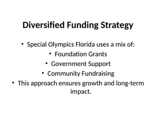 How Special Olympics Florida Uses Foundation Grants and Government ...