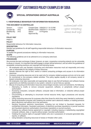 Special operations group australia consulting information | PDF ...