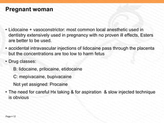 Special patient for local anesthesia | PPTX