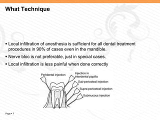 Special patient for local anesthesia | PPTX