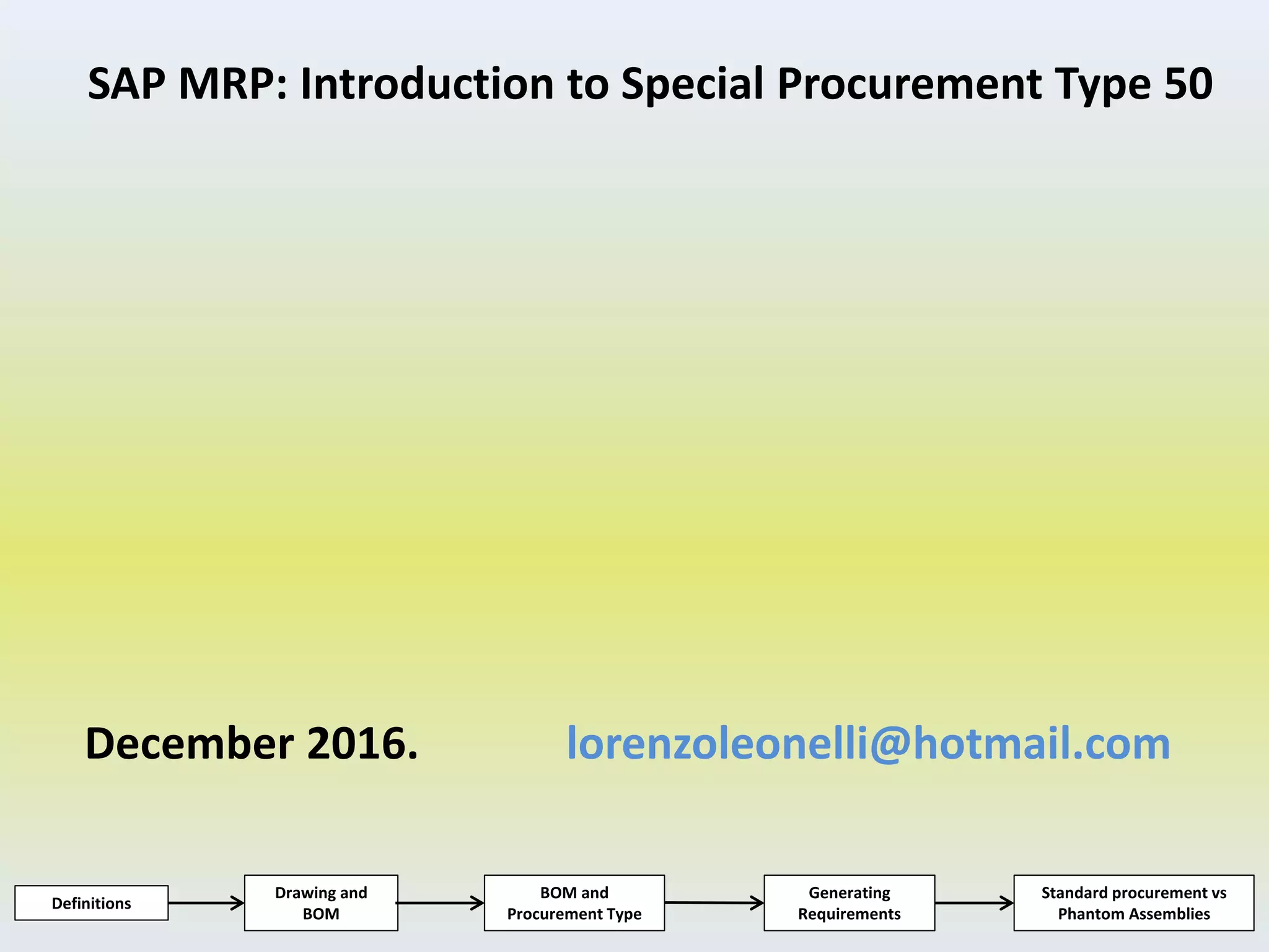 SAP MRP: Introduction to "Phantom Assembly" | PPTX