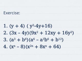 Special Products for Grade 8 Students (Squaring Binomial) | PPT