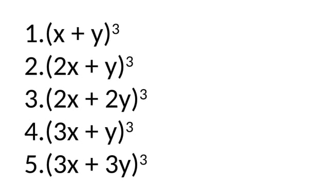 Special Product Square Of Binomial And Trinomial Pptx
