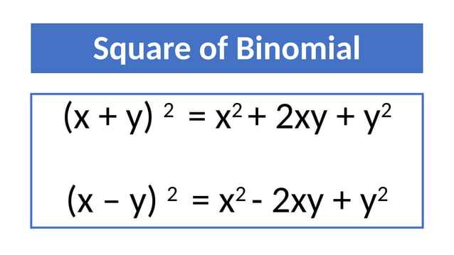Special Product (Square of Binomial and trinomial).pptx