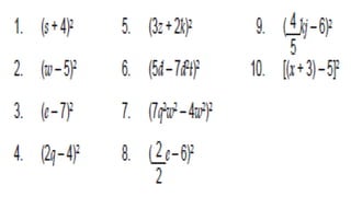 Special Product (Square of Binomial and trinomial).pptx