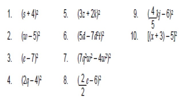 Special Product (Square of Binomial and trinomial).pptx
