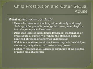 Special protection of children against child abuse exploitation and ...