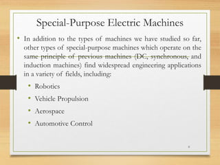 Special-purpose electric machines guide | PPT