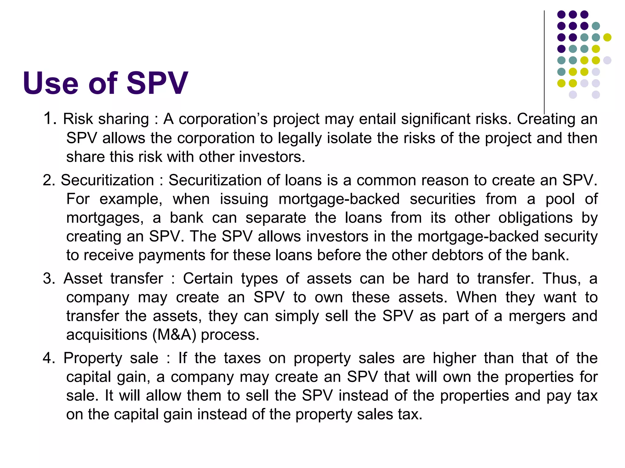 Special purpose vehicle (spv) | PPTX