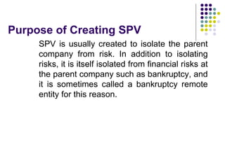 Special purpose vehicle (spv) | PPTX