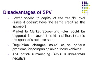 Special purpose vehicle (spv) | PPTX