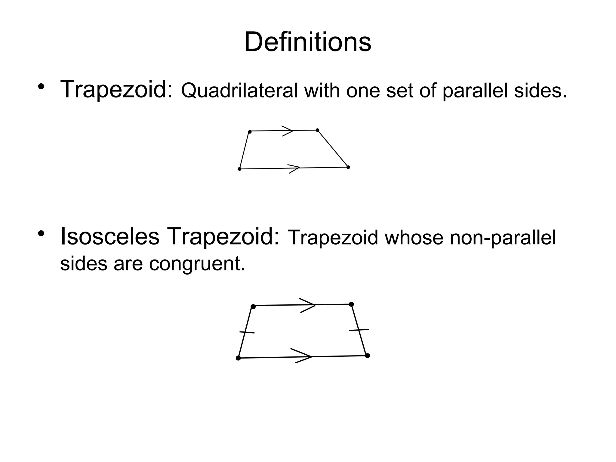 Special quadrilaterals trapezoids | PPT