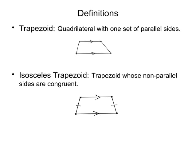 Special quadrilaterals trapezoids | PPT