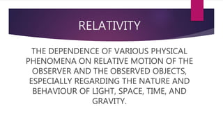 Special relativity | PPTX