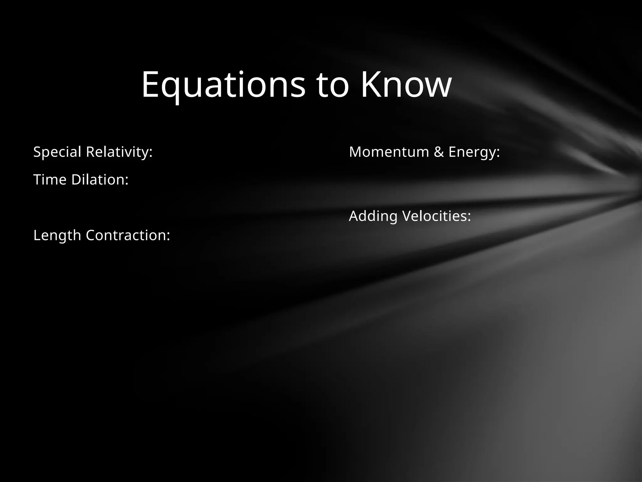 Special Relativity theory of Einstein... | PPTX | Physics | Science