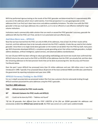 Special Report: Geocoding...achieving the highest accuracy | PDF