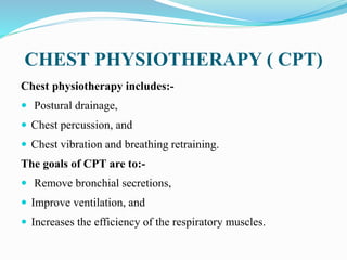 Special respiratory therapies | PPTX