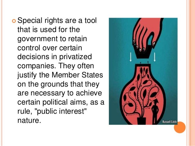 Special rights in privatized companies