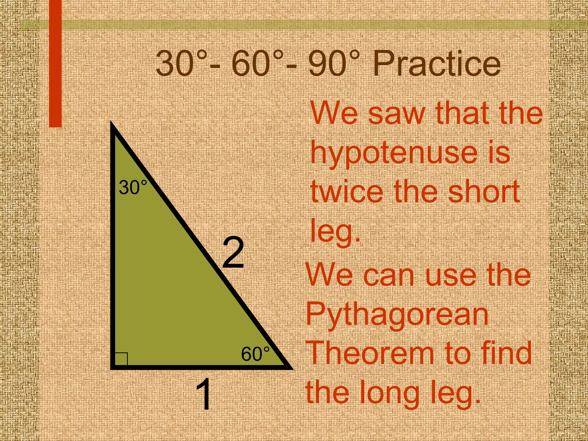Special Right Triangles | PPT