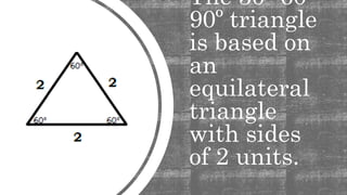 Special right triangles 45-45-90 presentation | PPT