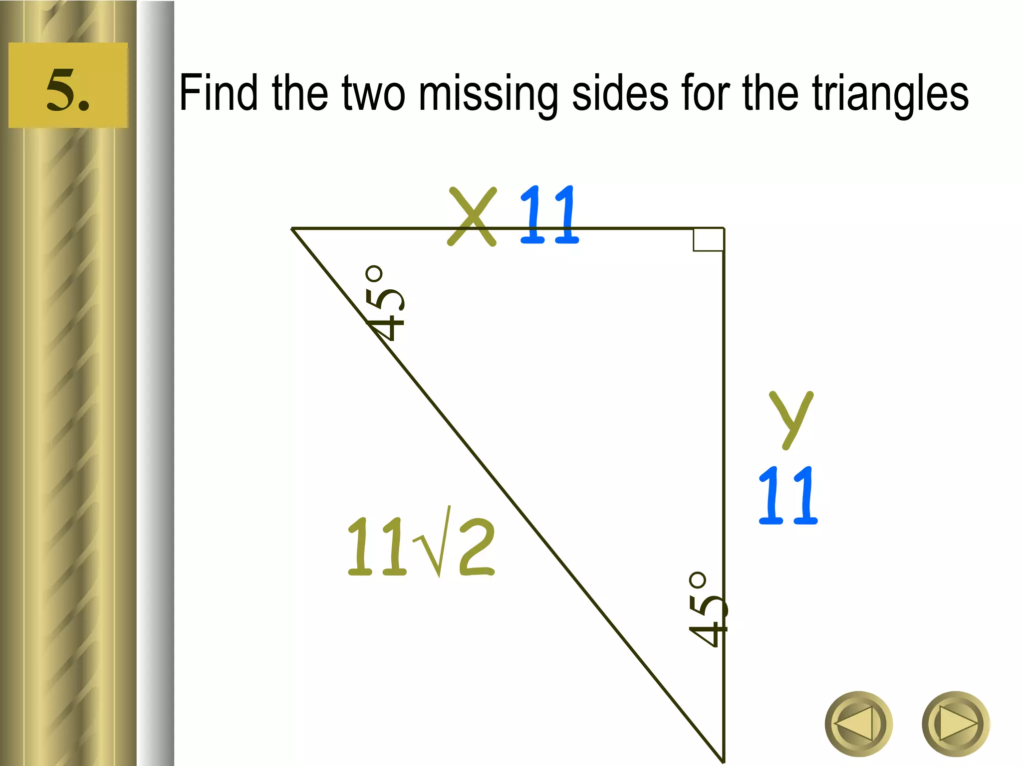 Special Right Triangles 2 | PPT