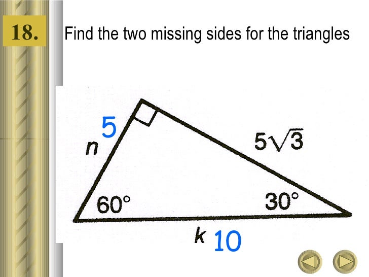 Special Right Triangles 2