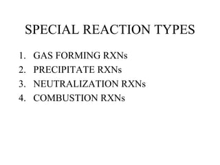 Special rxn types | PPT