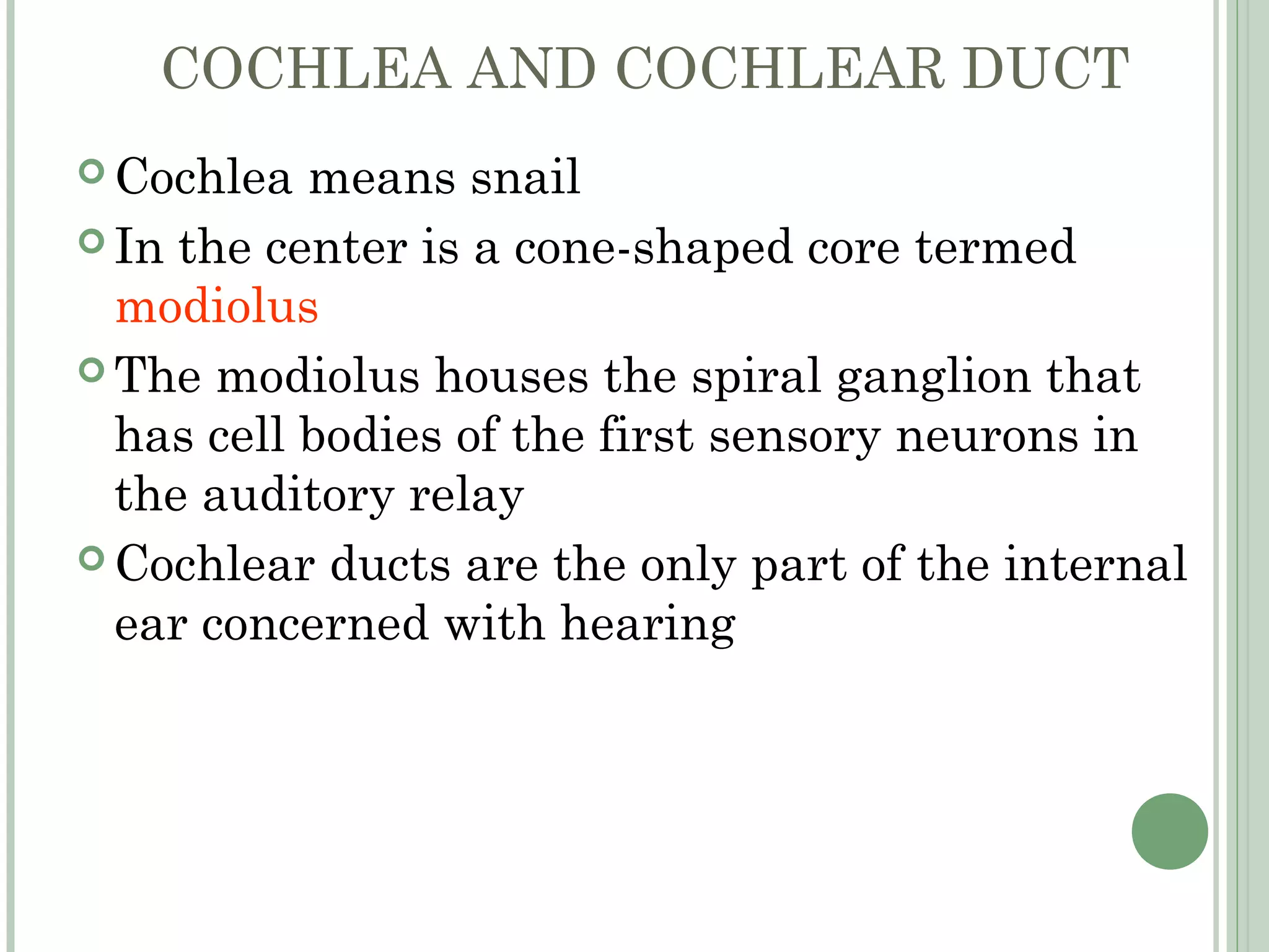 Special sense of hearing | PPT