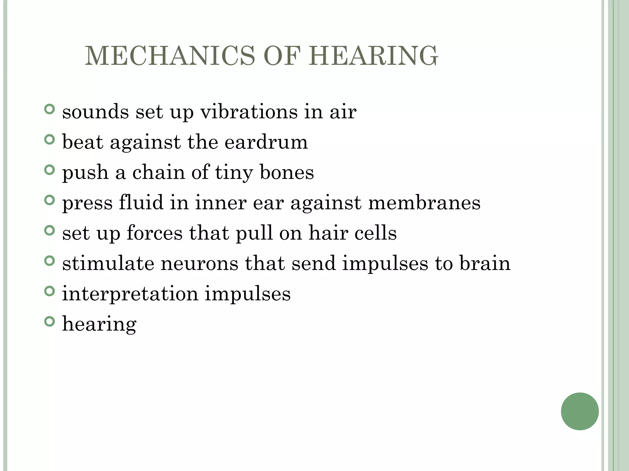 Special sense of hearing | PPT