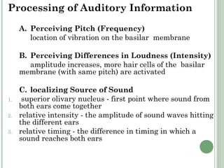 Special sense of hearing | PPT