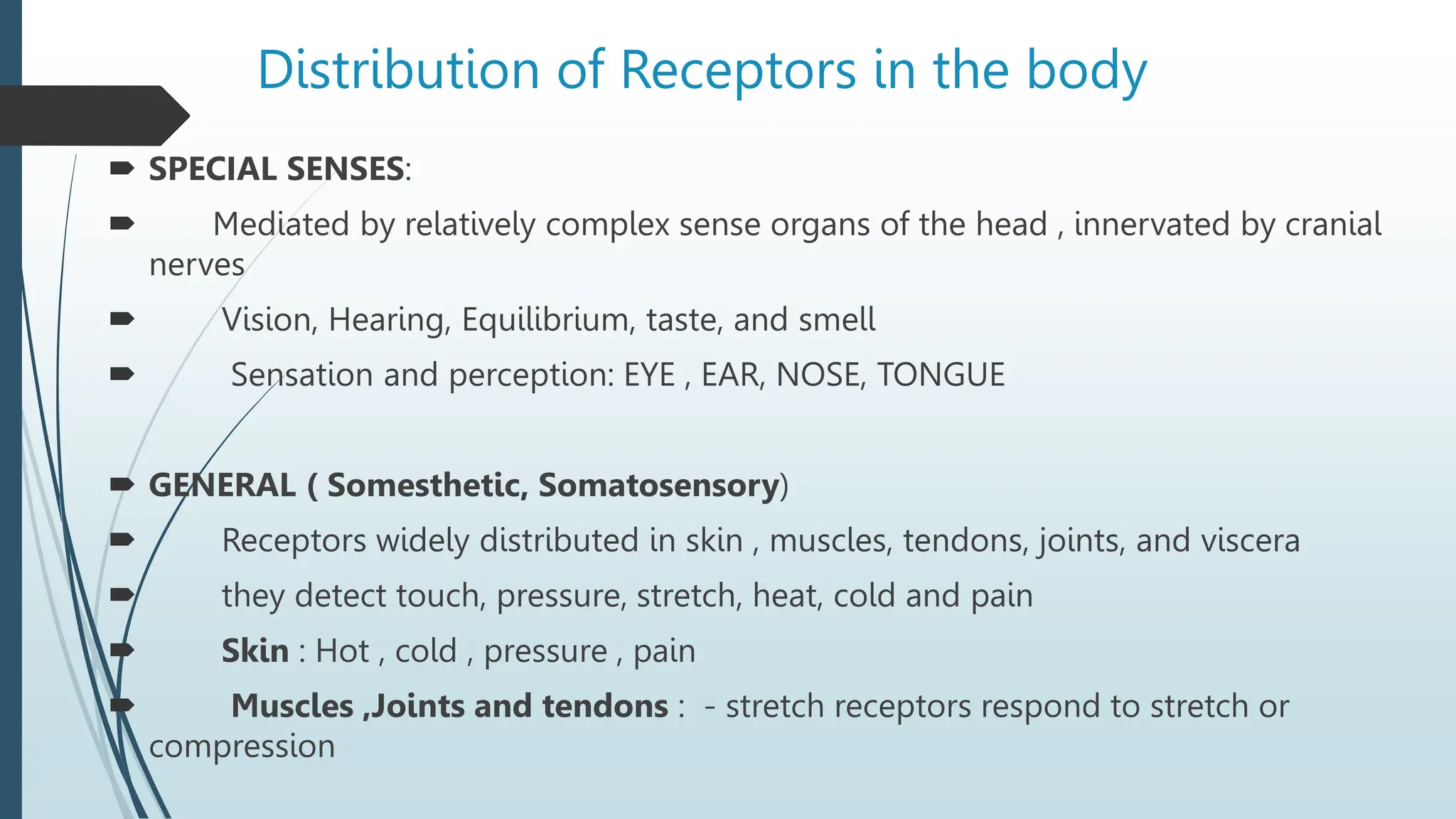 Special Senses eye, ear , nose, tongue ppt | PPTX