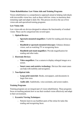special senses - VISION (ANATOMY, PHYSIOLOGY, INTERVENTIONS ...