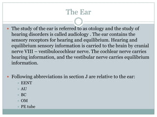 Special senses chapter 13 | PPTX