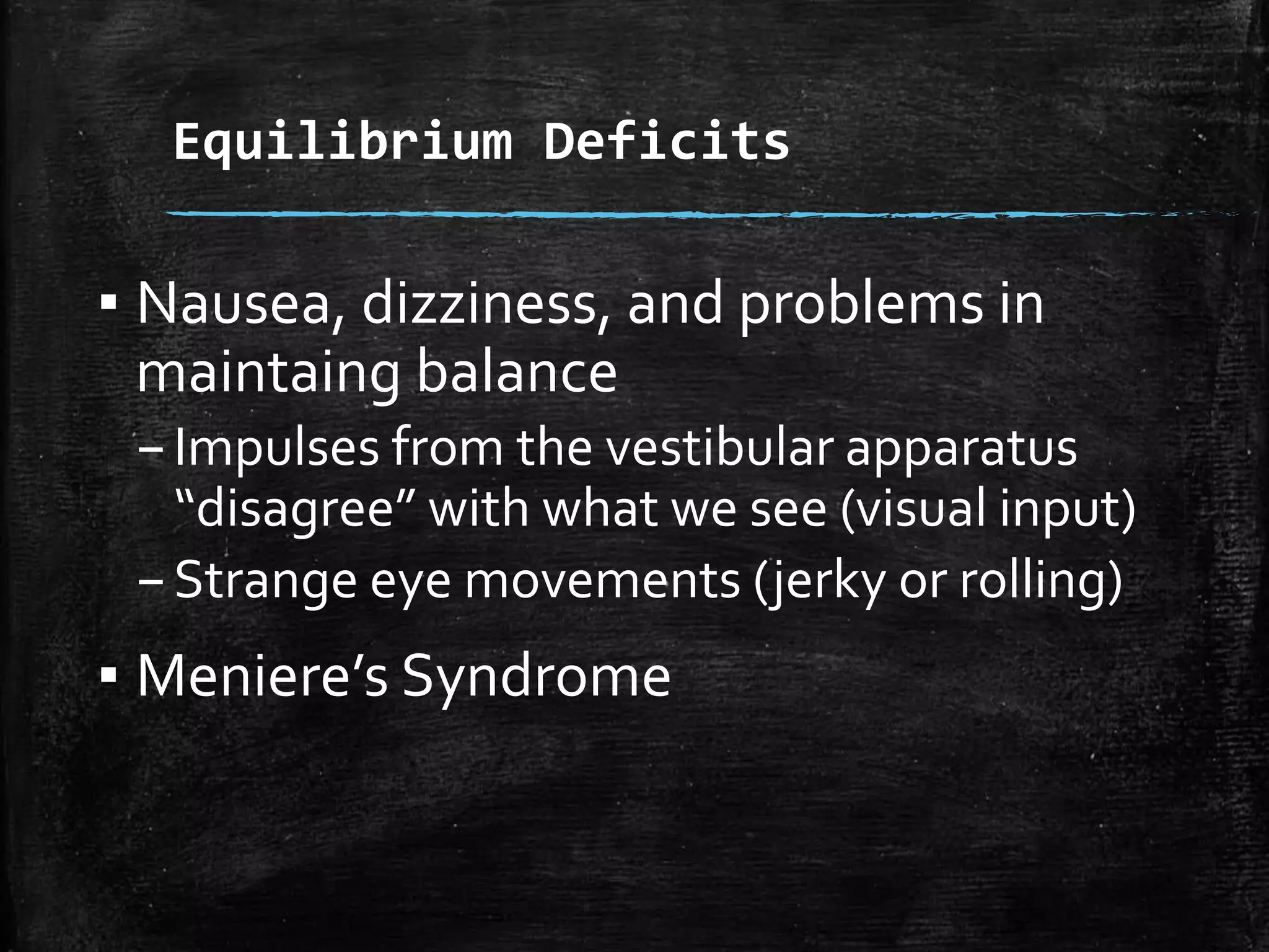 Special Senses - Equilibrium and Hearing | PPTX