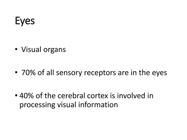 SPECIAL SENSES - eye , ear, taste, touch WPS Office.pptx | Eye and ...