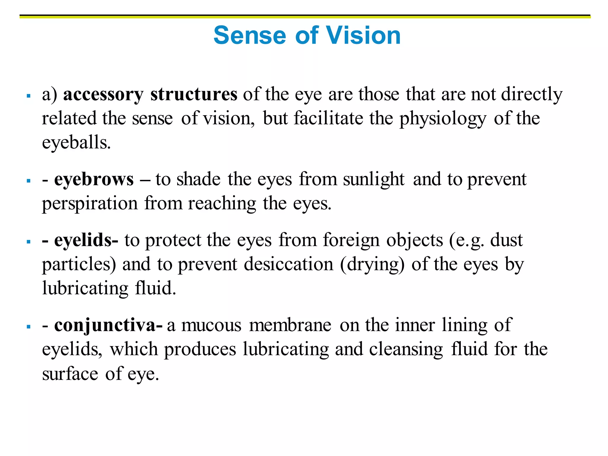 Special senses eye and ear | DOCX