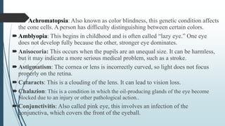 Special Senses (Eye -vision & Ear-hearing). | PPTX