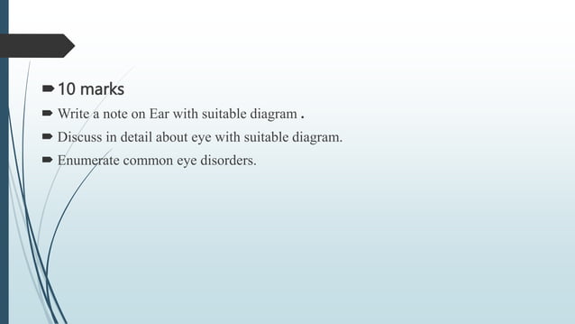 Special Senses (Eye -vision & Ear-hearing). | PPTX