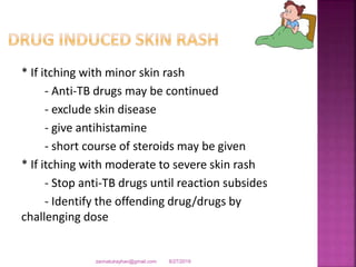 Tuberculosis treatment in special situation presentation | PPT