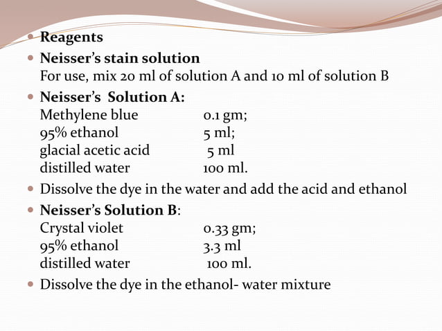 Special stains useful in Microbiology laboratory | PPTX | Chemistry ...