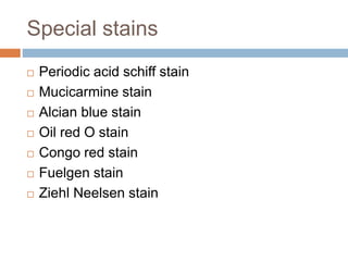 Special stains in cytology | PPTX