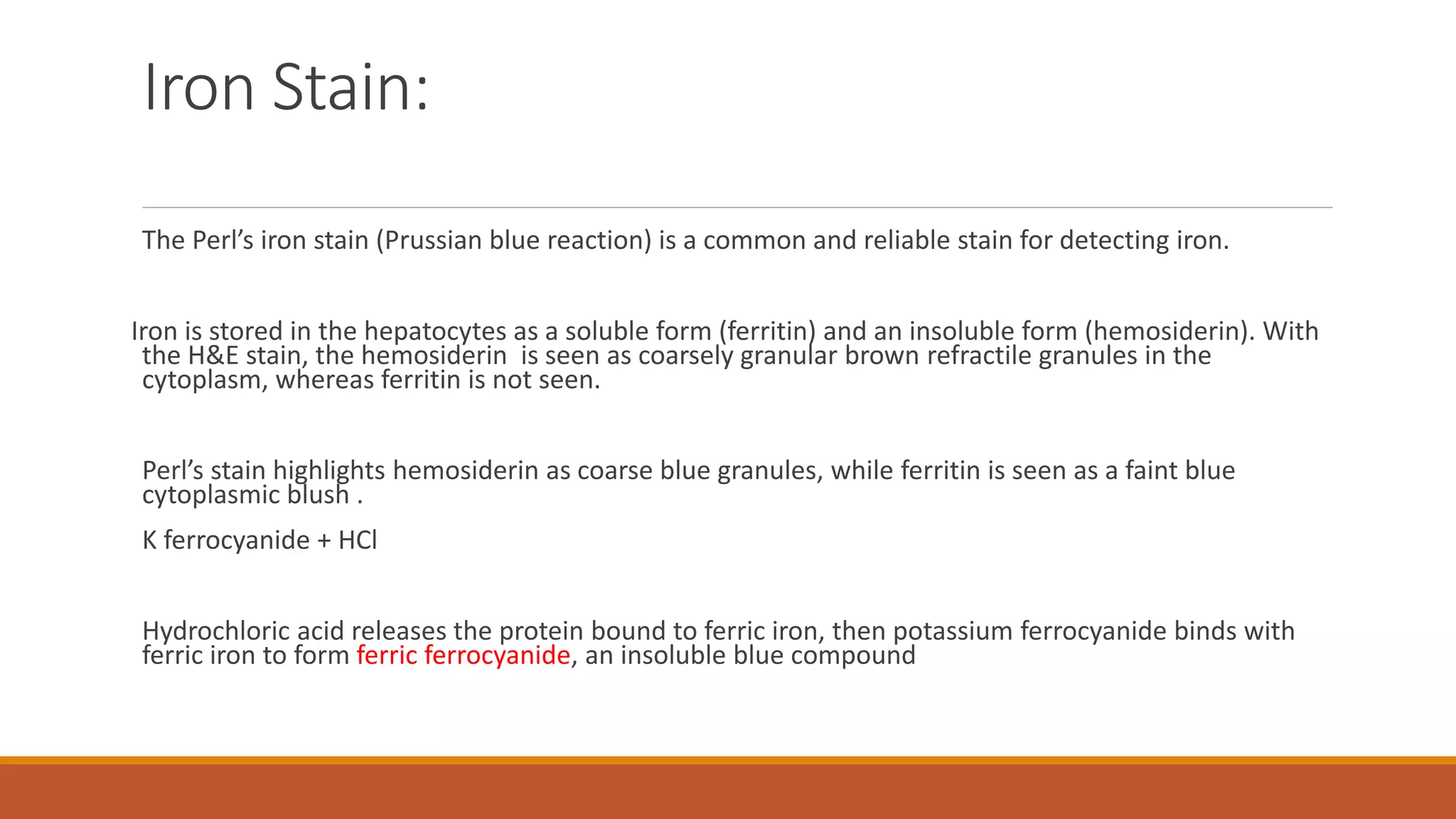 SPECIAL STAINS USED IN DIAGNOSING LIVER PATHOLOGY | PPTX