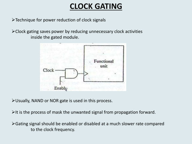 Special Technique In Low Power Vlsi Design Ppt 