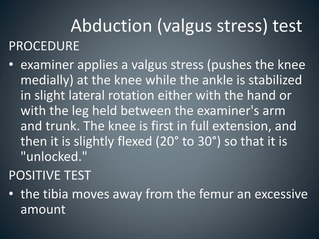 Special Tests - Knee | PPTX