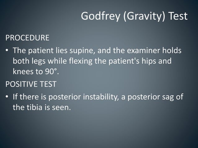 Special Tests - Knee | PPTX