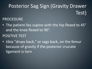 Posterior Sag Test 90 90