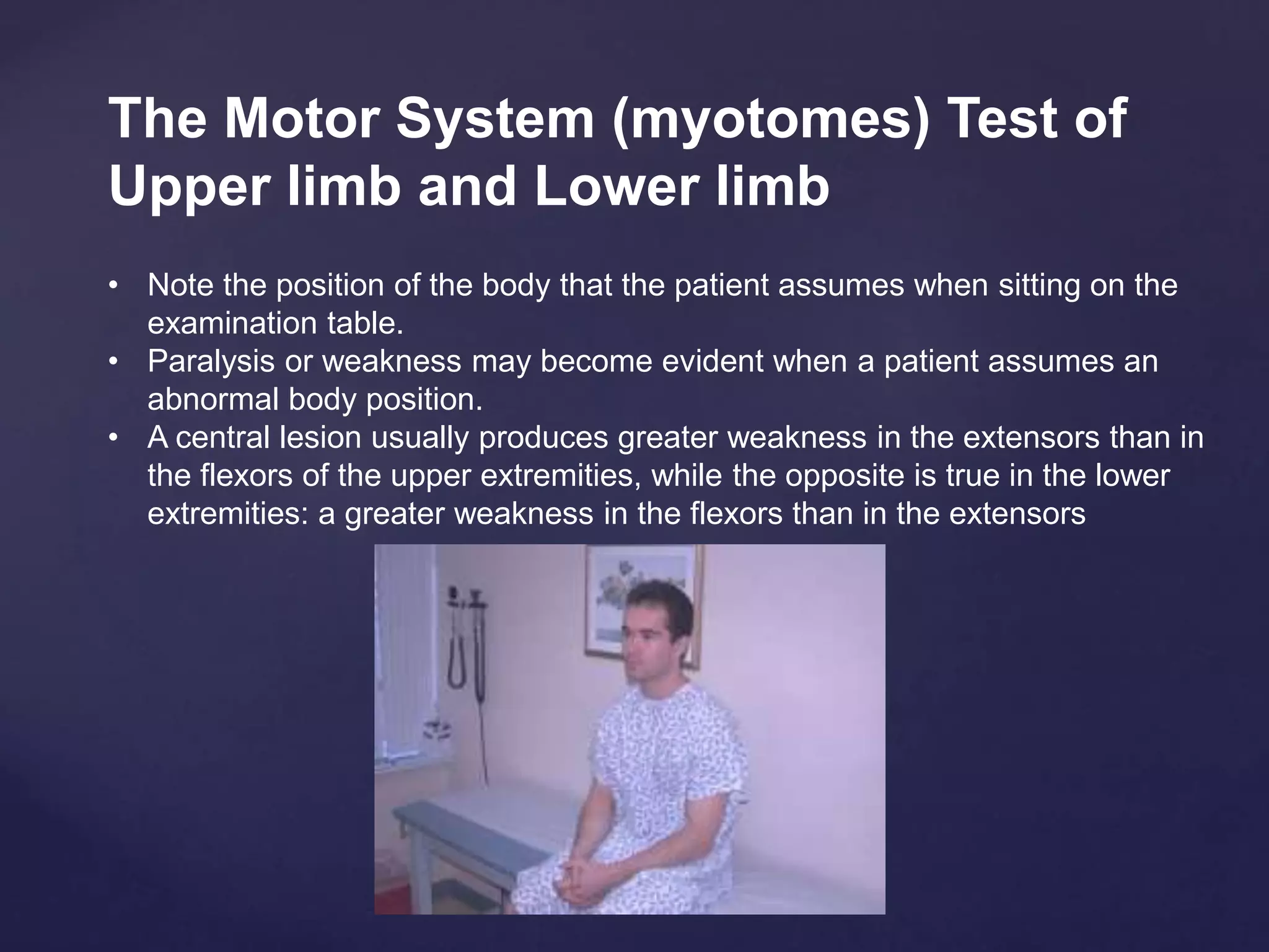 Special test for dermatomes and myotomes | PPTX