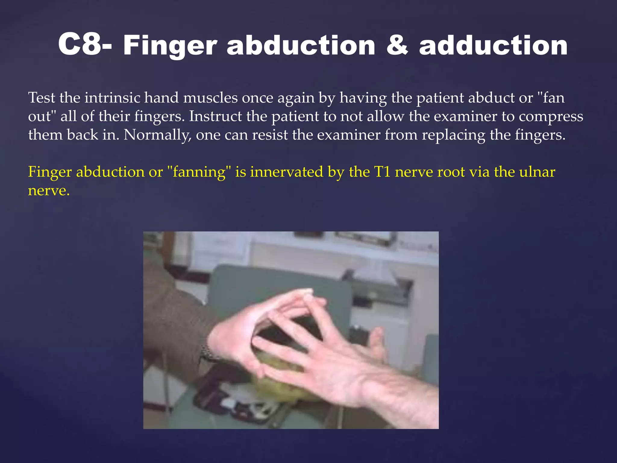 Special test for dermatomes and myotomes | PPTX