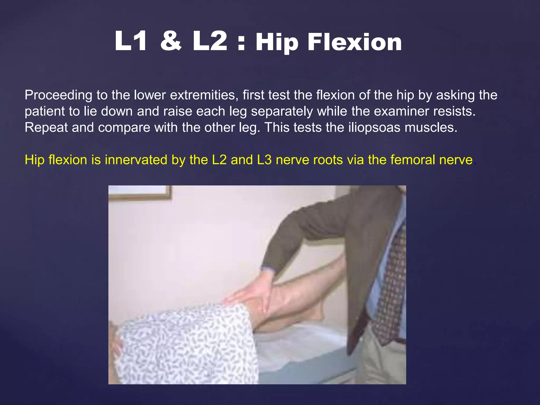 Special test for dermatomes and myotomes | PPTX